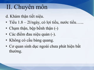 Bệnh án Xơ gan/viêm gan B mạn tính tiến triển | PPTX