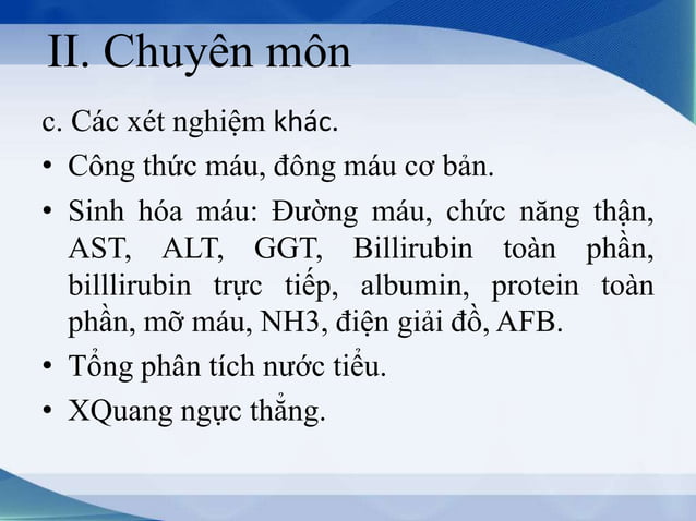 Bệnh án Xơ gan/viêm gan B mạn tính tiến triển | PPTX