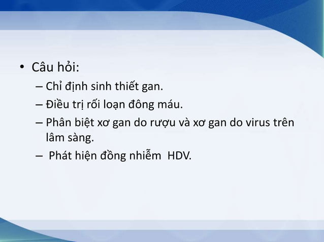 Bệnh án Xơ gan/viêm gan B mạn tính tiến triển | PPTX