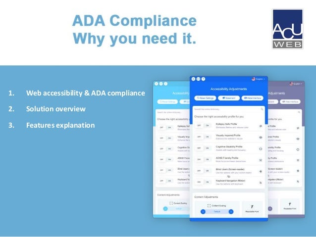 ACU Web Explains ADA Compliance | PPTX | Internet | Computing