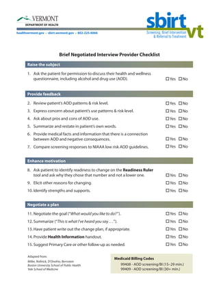 Bni checklist-10-2-14 | PDF