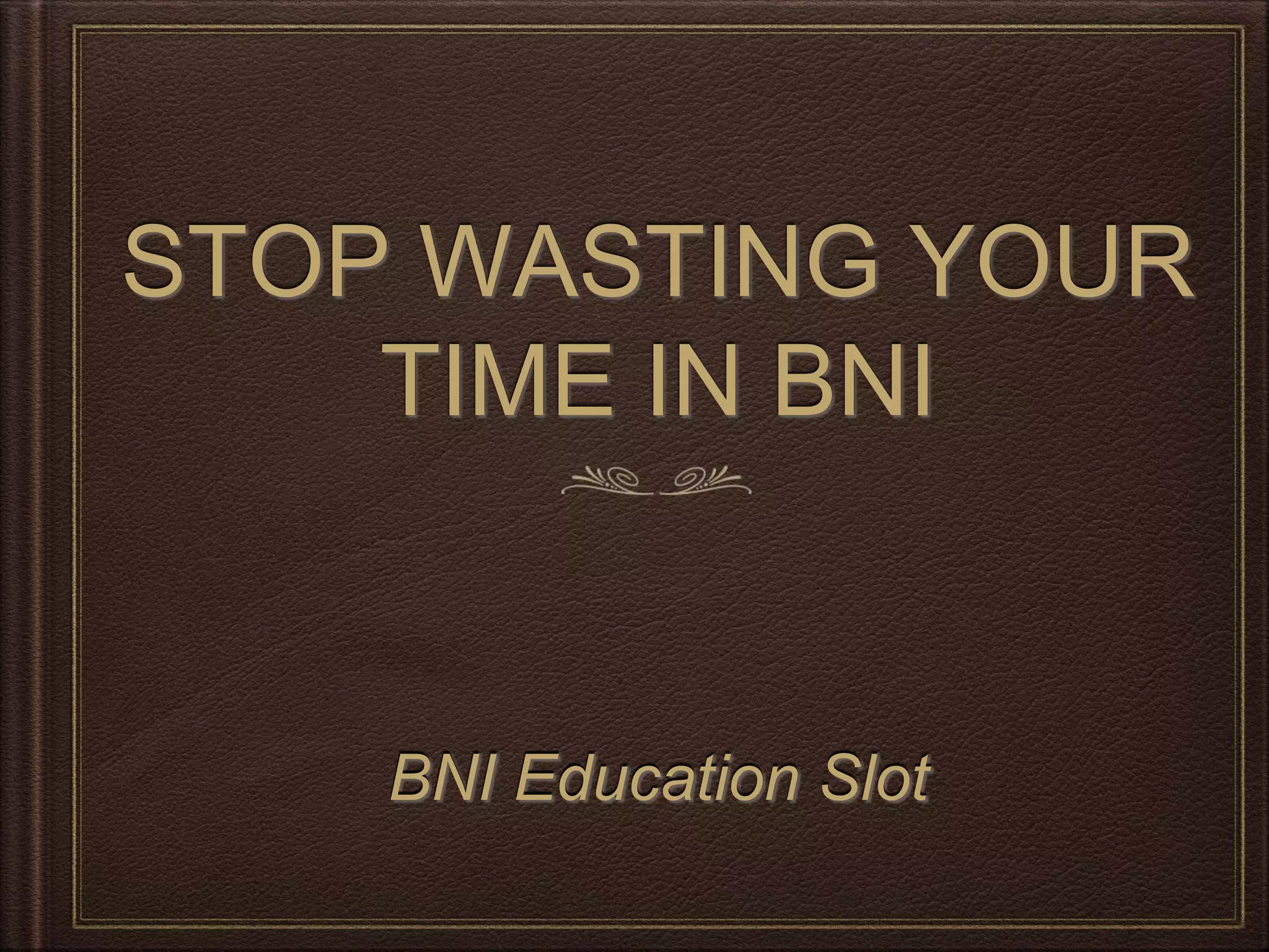 Bni goal setting | PPTX
