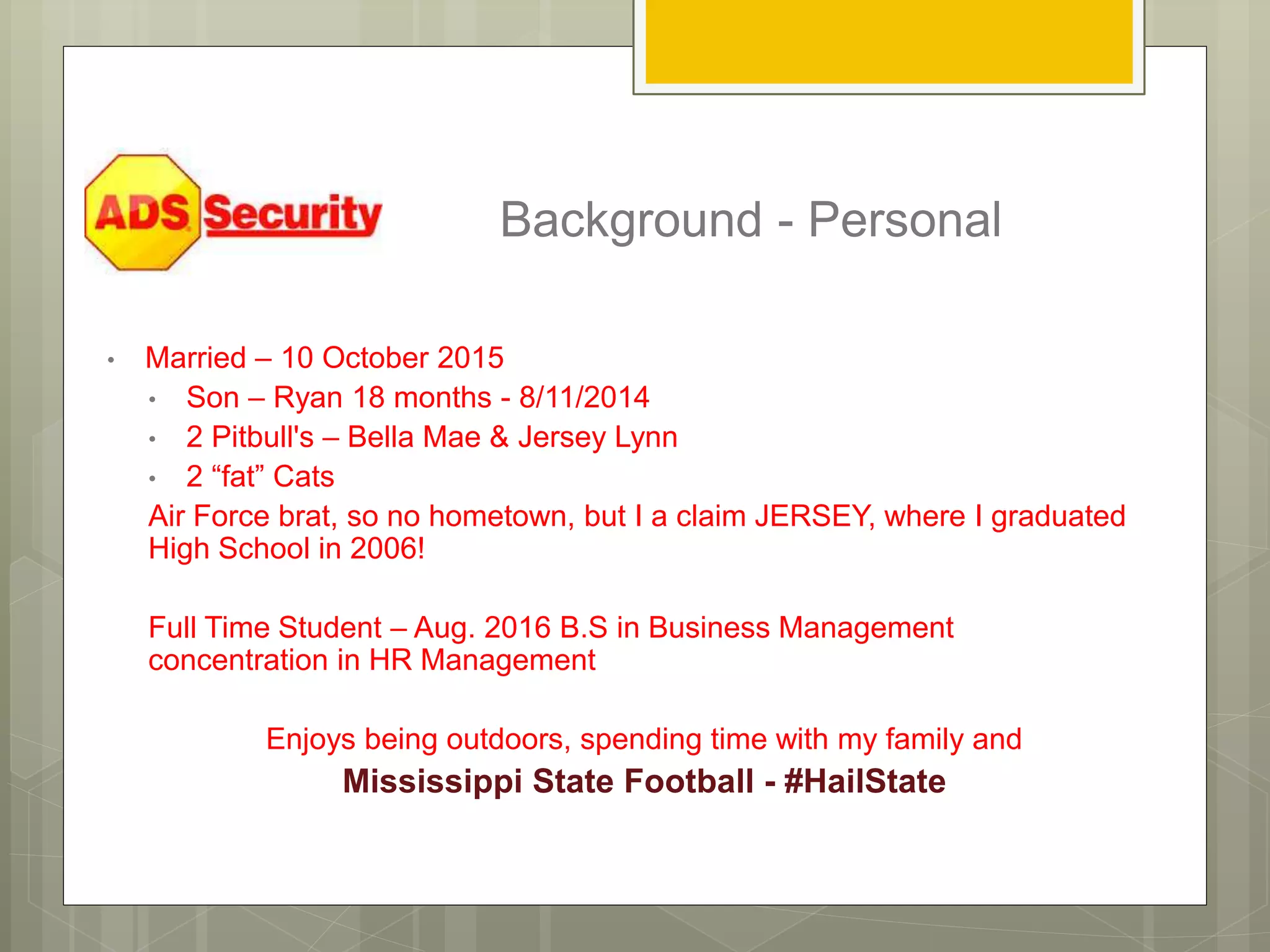 Tanya Wiggins - ADS Featured Presentation | PPT