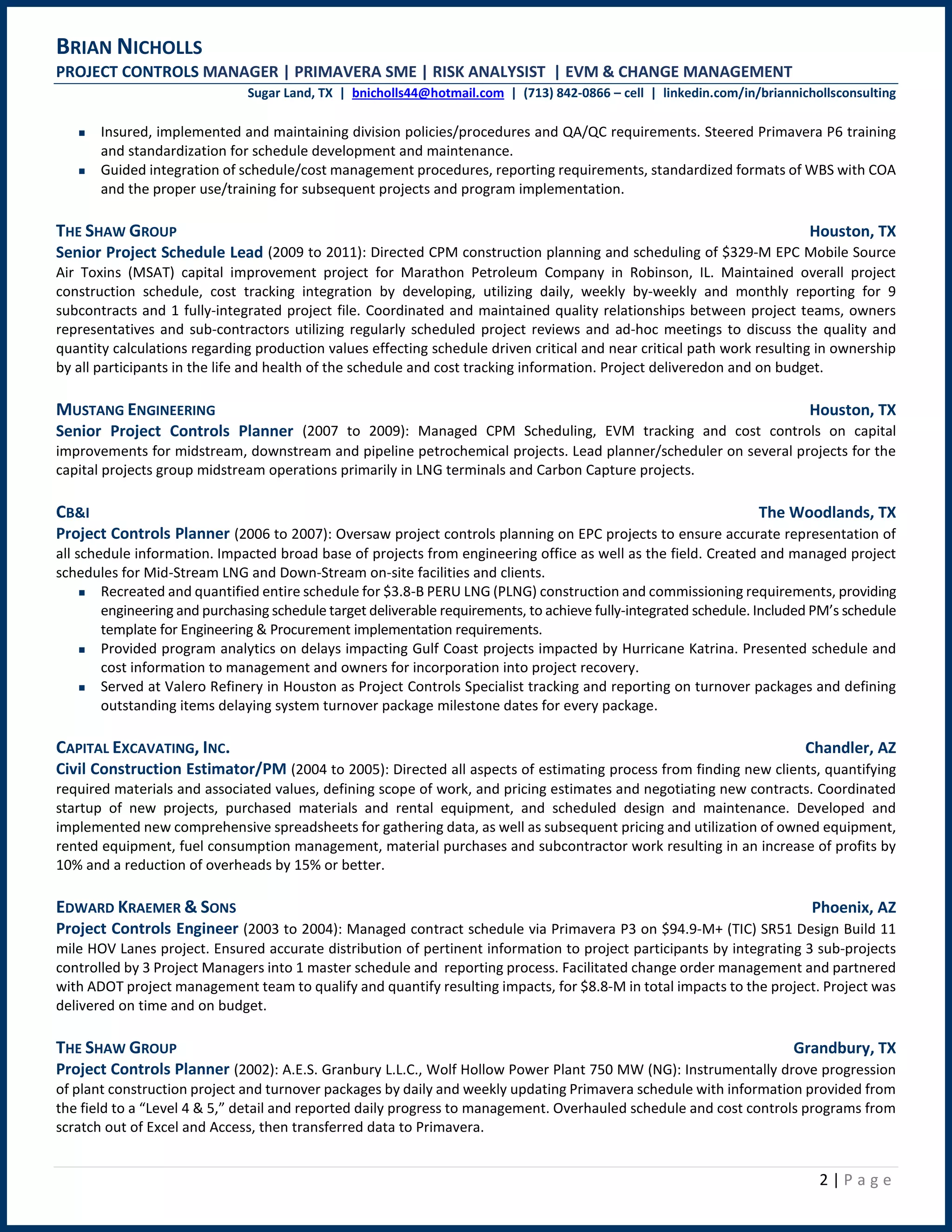 B Nicholls resume 2016-07-17 | PDF