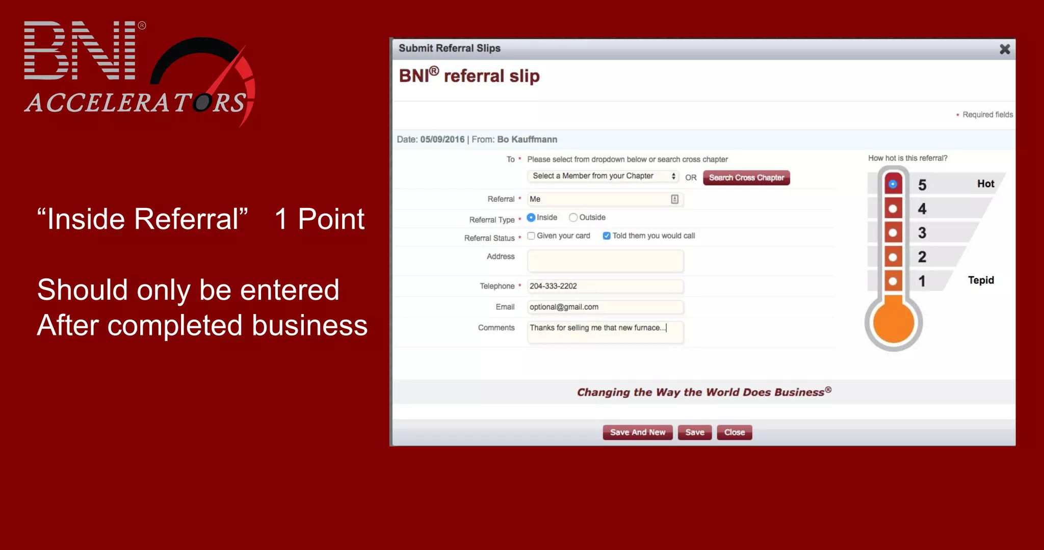 Bni Connect Training for referral slip submission | PPT