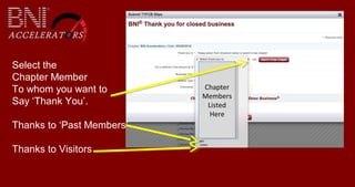 Bni Connect Training for referral slip submission | PPT