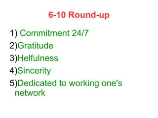 BNI edco - Top 10 Traits of a Master Networker | PPT