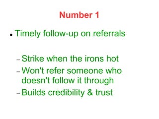 BNI edco - Top 10 Traits of a Master Networker | PPT