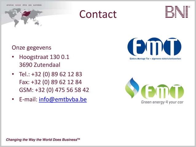 Bni emt 5min_slide_27112014 | PPTX | Technology & Computing