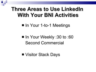 How to Triple Your Referrals in BNI using LinkedIn | PPT