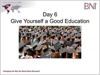 BNI: 7 Ways in 7 Days By Cosmo Macero Jr. - Director, BNI Massachusetts ...