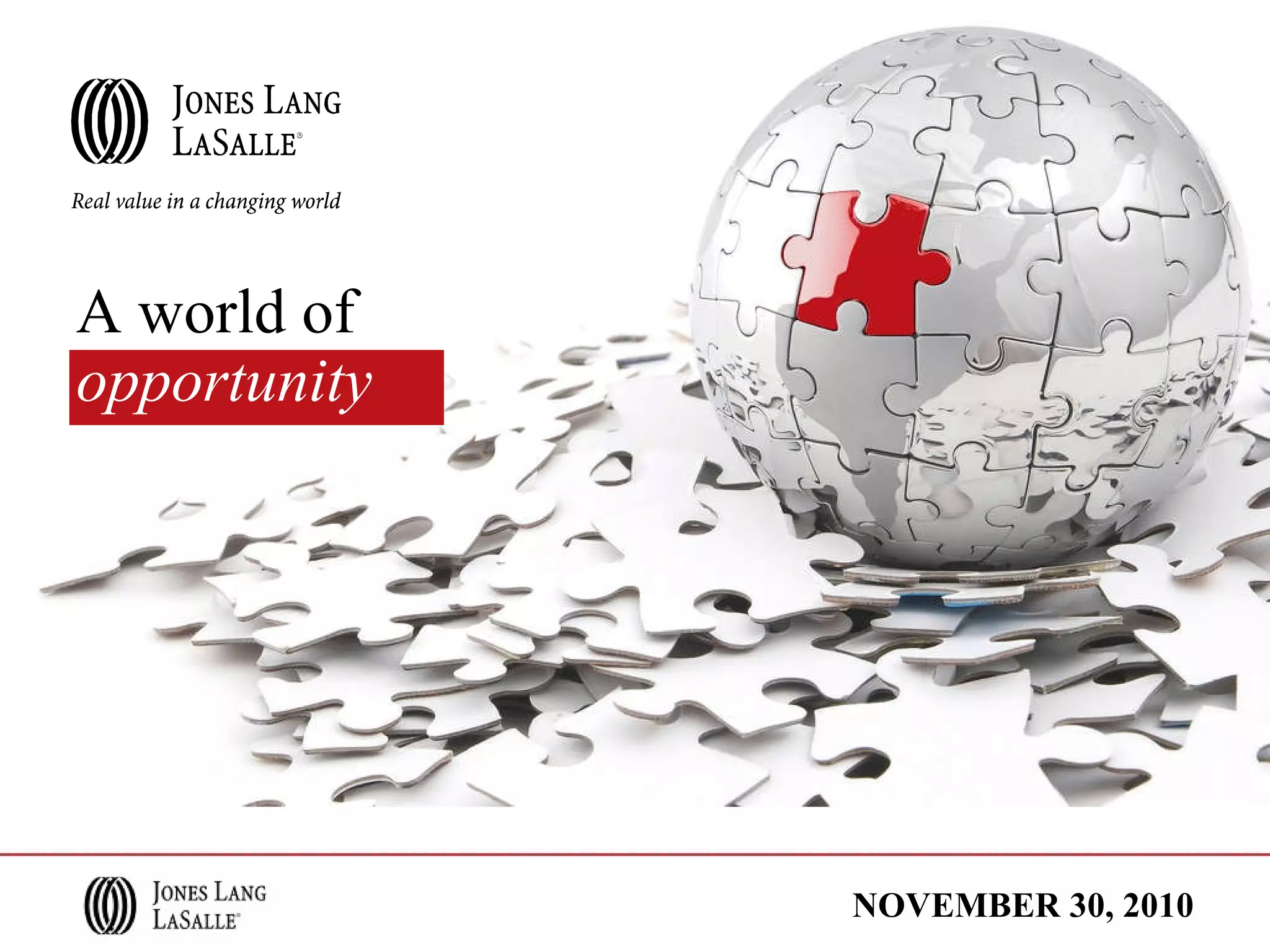 JLL Presentation Fall 2010 | PPT