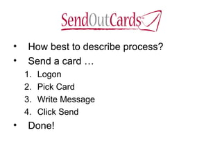 BNI Embarcadero | Send Out Cards | PPT