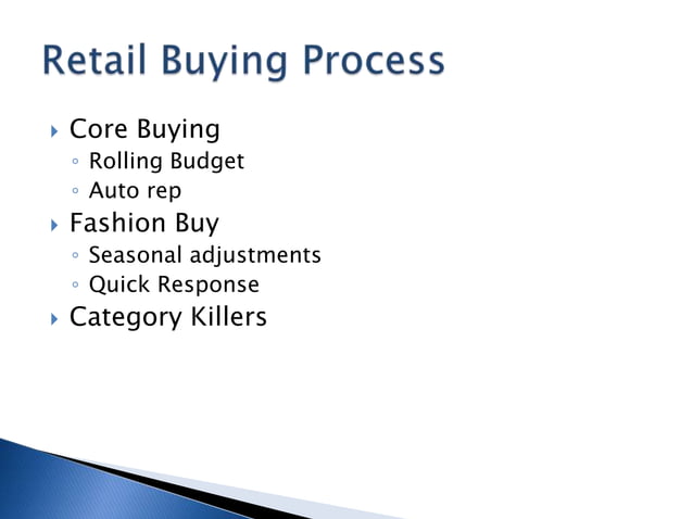 Retail Buying and Merchandising | PPTX | Retail Industry | Industries