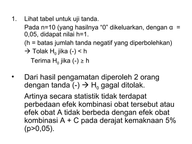 Bnp.01.uji tanda (sign test) | PPT