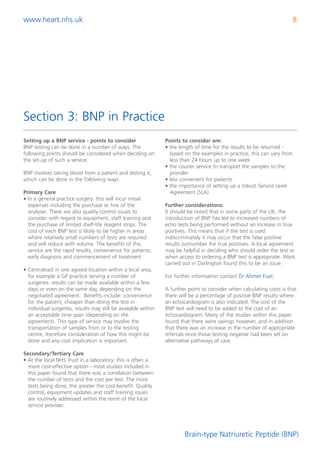 Brain-type Natriuretic Peptide (BNP) - An Information Resource for ...