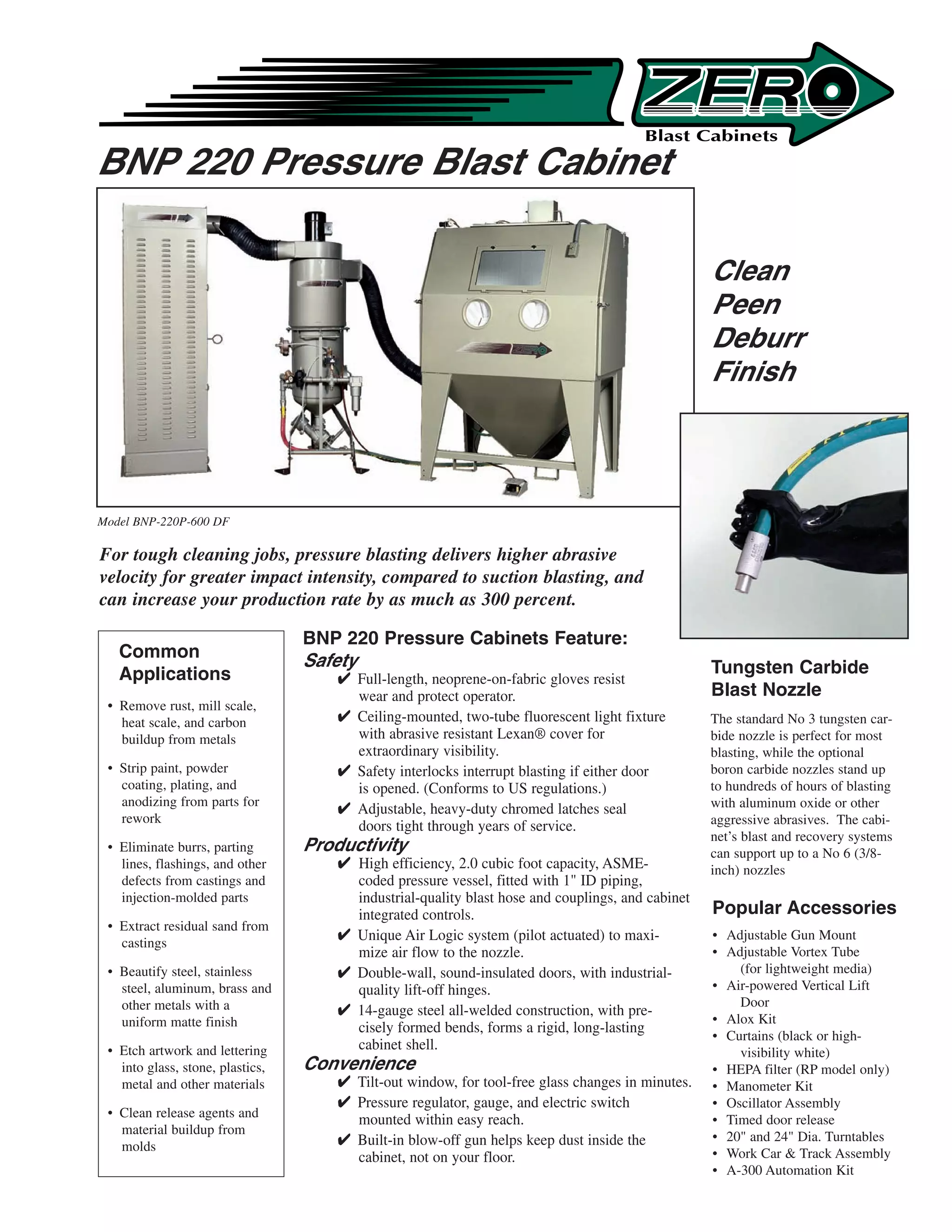 Bnp 220 suction_blast_cabinet | PDF