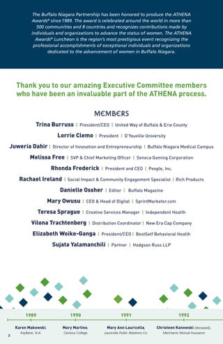 2023 ATHENA Awards® Commemorative Album | PDF