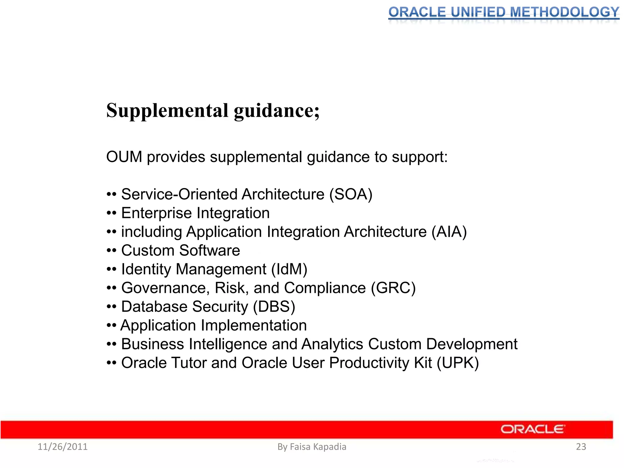 Oracle Method P | PPTX