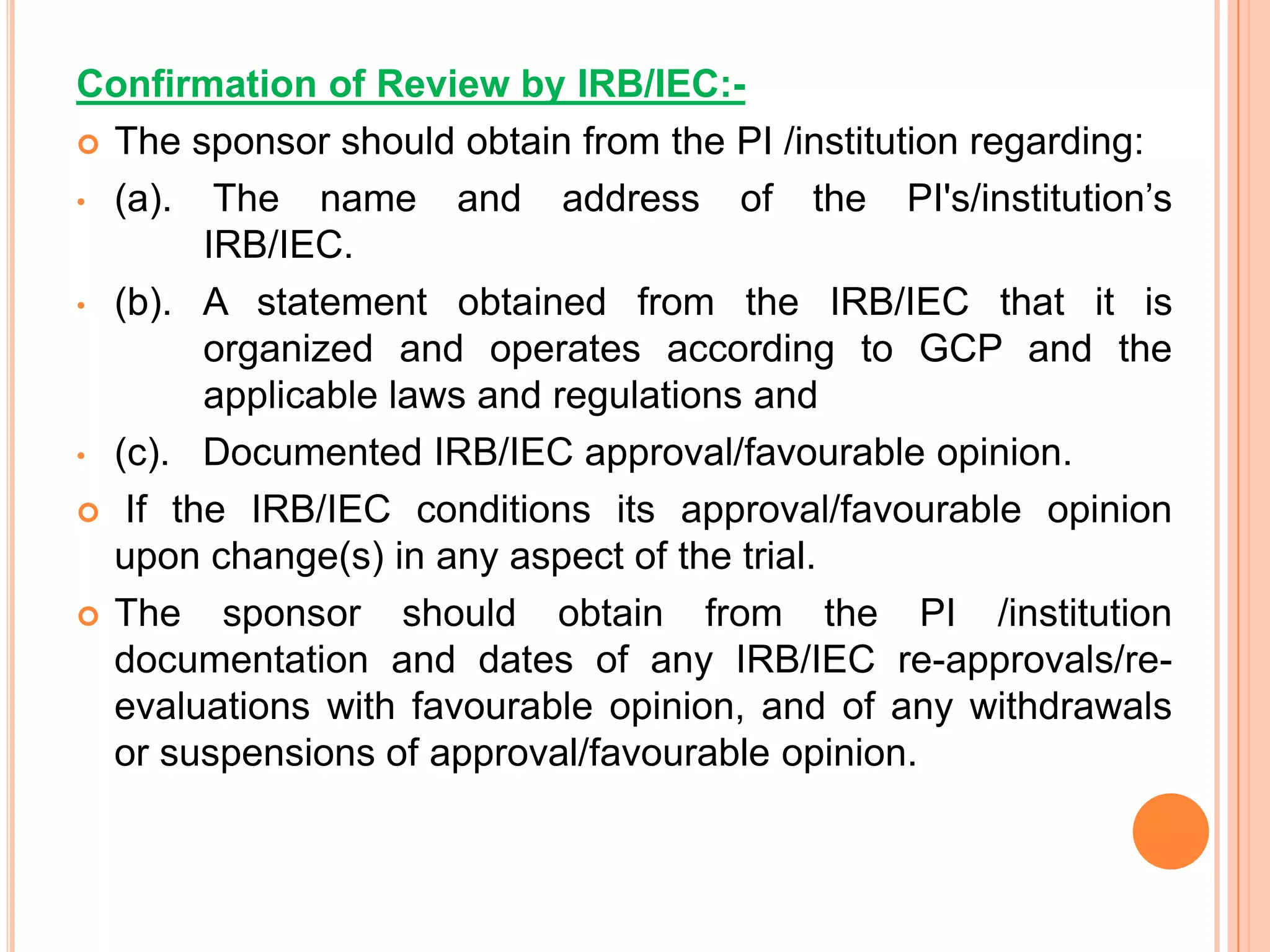 Roles and Responsibilities of sponsor in conducting clinical trials as ...