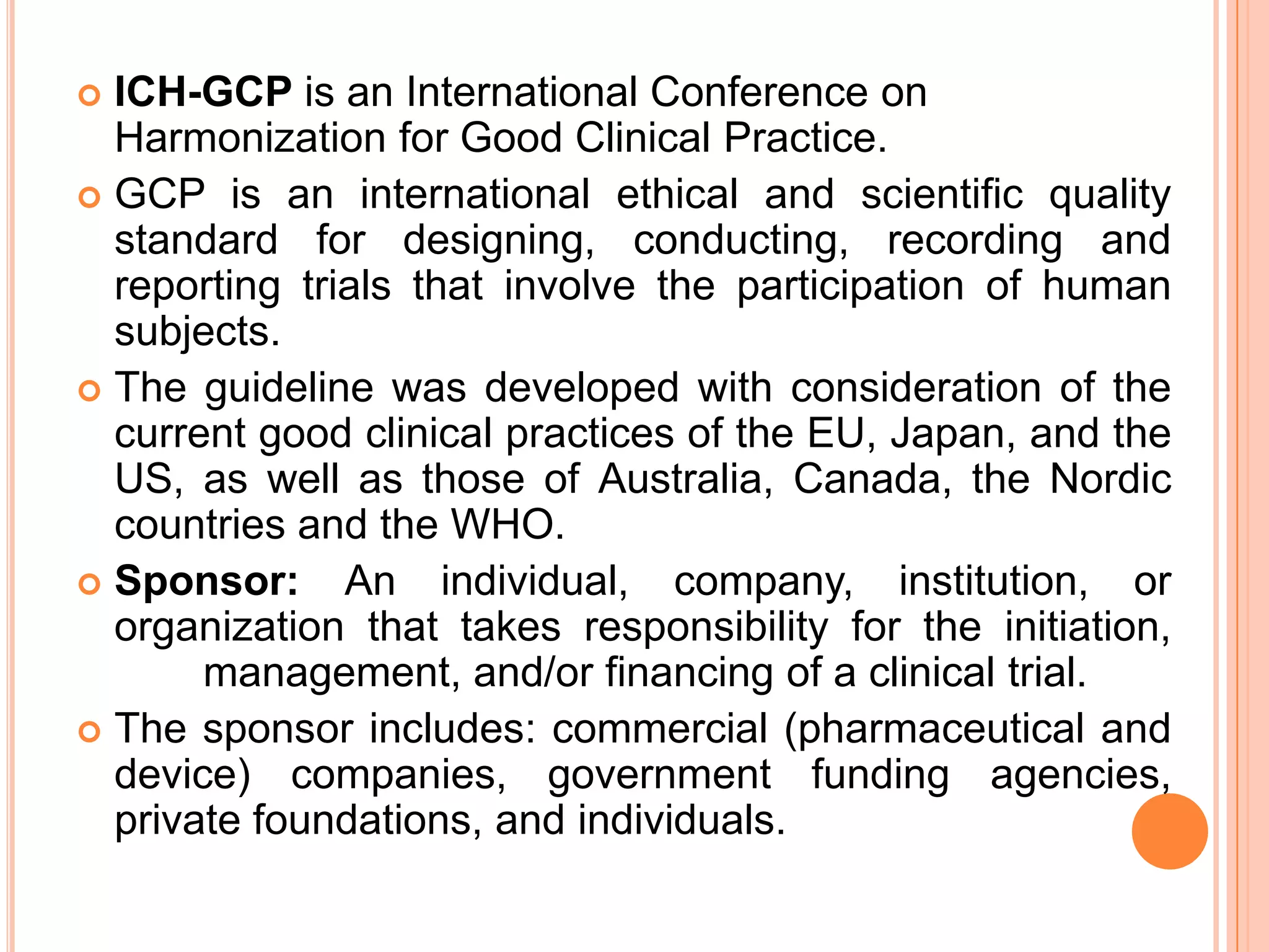 Roles and Responsibilities of sponsor in conducting clinical trials as ...