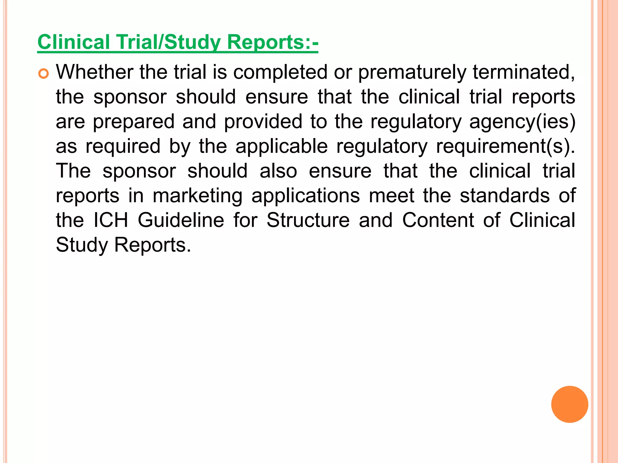 Roles and Responsibilities of sponsor in conducting clinical trials as ...