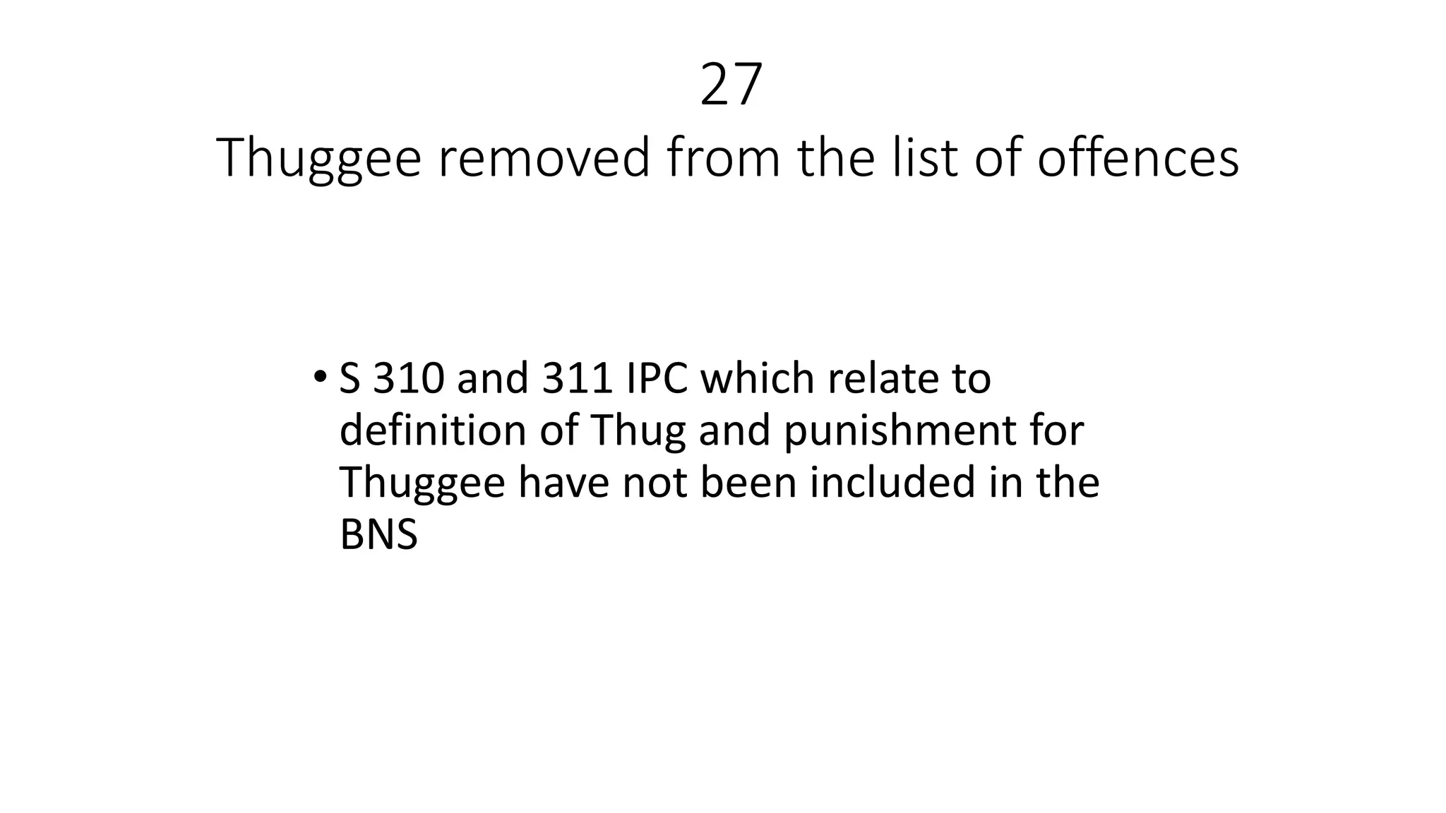 Bharatiye Nyaye Sanhita 2023 - comparison with the Indian Penal Code, 1860 | PPTX
