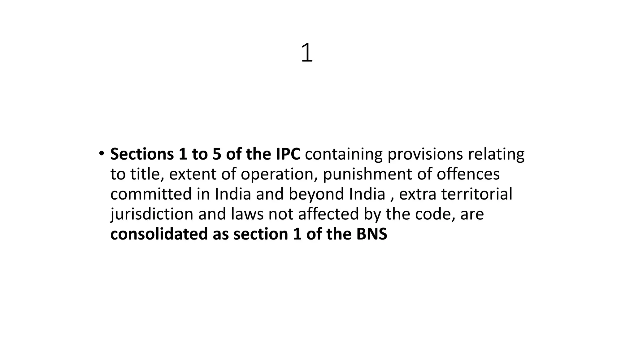 Bharatiye Nyaye Sanhita 2023 - comparison with the Indian Penal Code, 1860 | PPTX