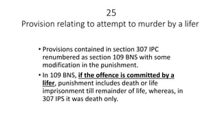 Bharatiye Nyaye Sanhita 2023 - comparison with the Indian Penal Code ...