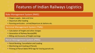 Bnsf & indian railways logistics | PPTX