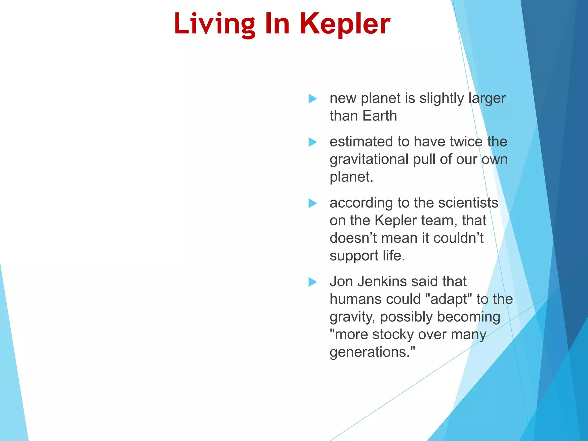 Presentation on Kepler | PPTX