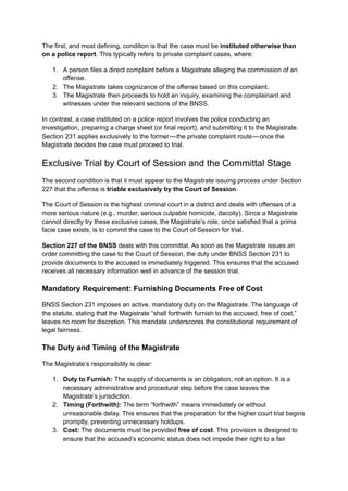 BNSS Section 231_ Supply of Documents to the Accused in Court of ...