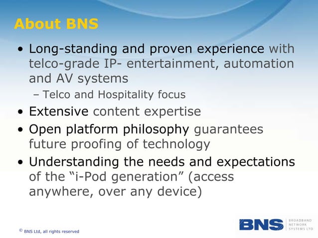 BNS The New Battleground For Iptv1 | PPT