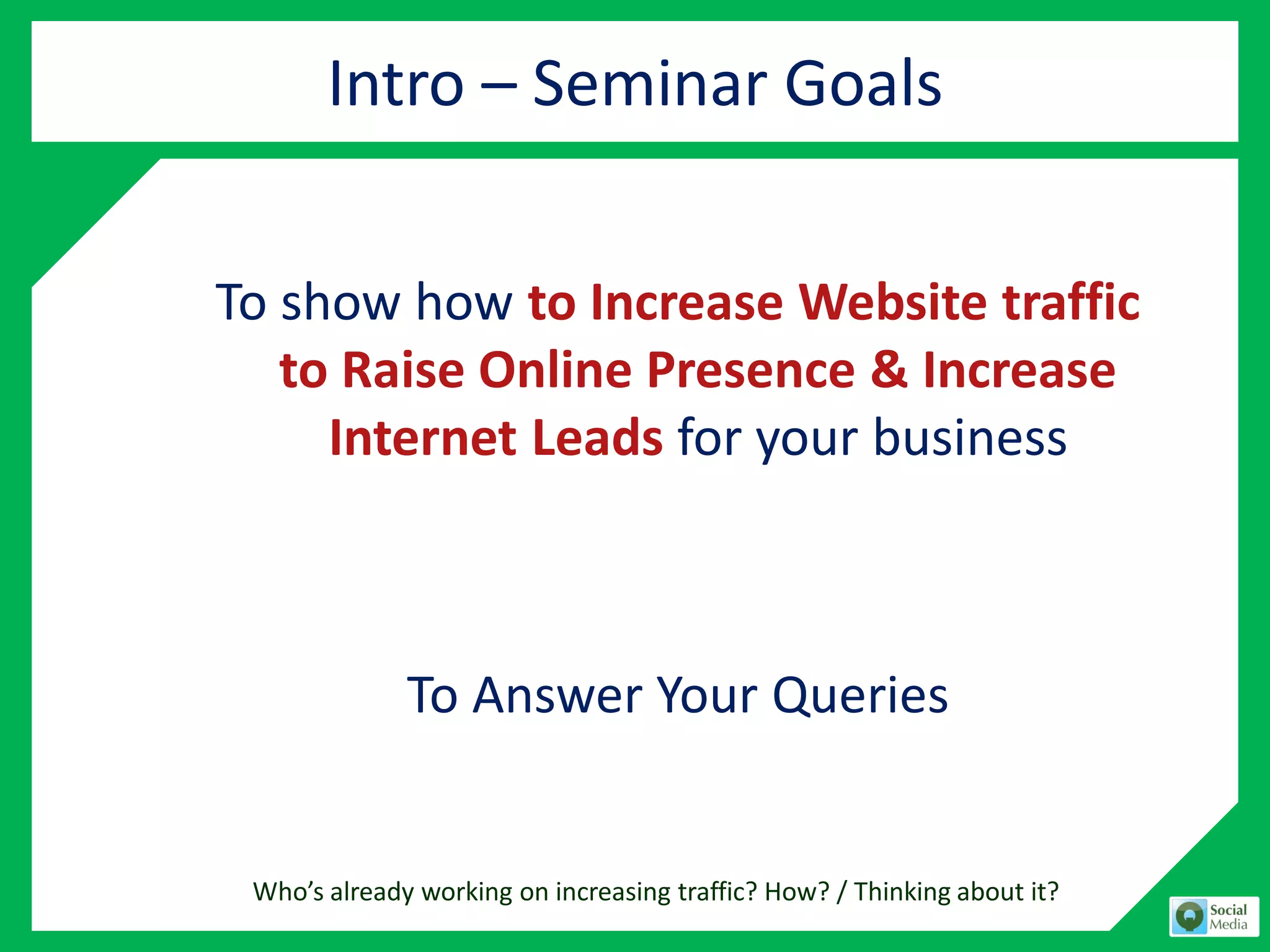 Increasing Website Traffic | PDF