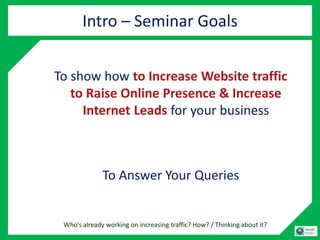 Increasing Website Traffic | PDF