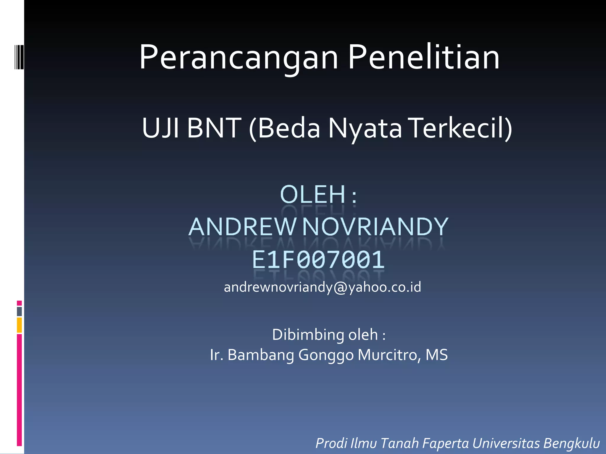 Uji BNT | PPT