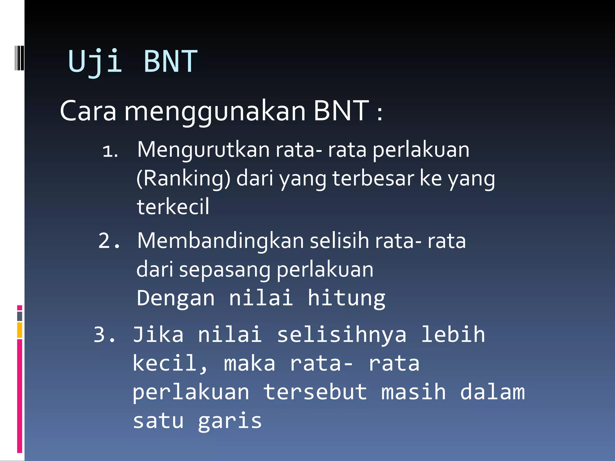 Uji BNT | PPT