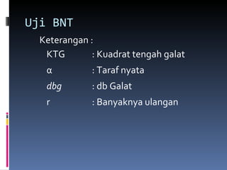 Uji BNT | PPT