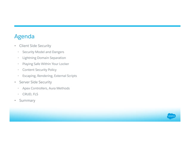 Secure Salesforce: Lightning Components Best Practices | PPT