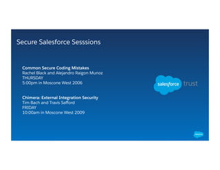 Secure Salesforce: Lightning Components Best Practices | PPT
