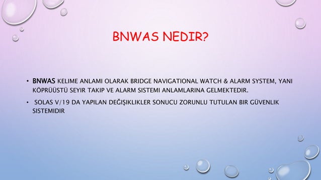 Bnwas vdr Bridge navigation warning and alarm system | PPT