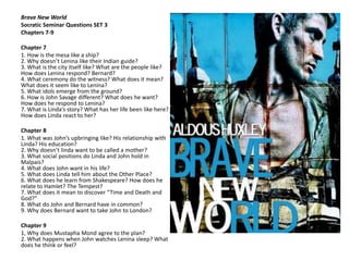 Bnw socratic semicar questions | PPTX