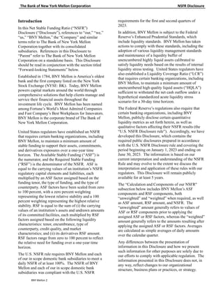 bny-mellon-nsfr-disclosure-june-2023.pdf | Stocks and Bonds | Personal ...