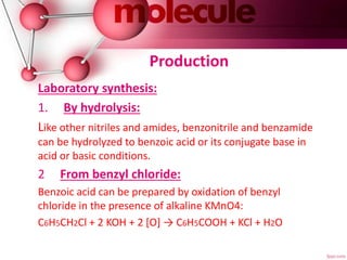 Bnzoic acid ppt | PPTX
