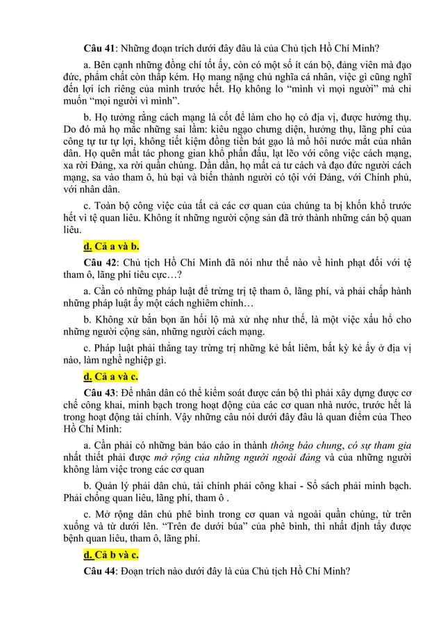 bo-cau-hoi.pdf danh cho dang vien 123456 | PDF