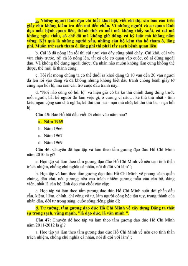 bo-cau-hoi.pdf danh cho dang vien 123456 | PDF