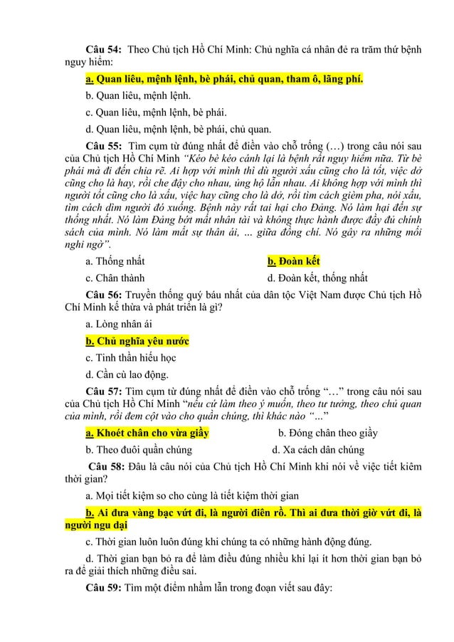 bo-cau-hoi.pdf danh cho dang vien 123456 | PDF