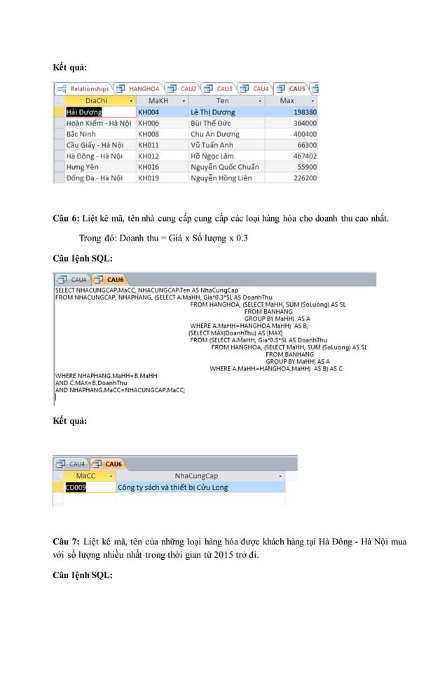 Báo cáo bài tập lớn môn Cơ sở dữ liệu - Học viện công nghệ bưu chính viễn thông | DOCX