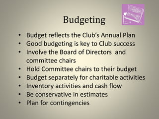 Rotary Ckub Treasurer's Training | PPTX