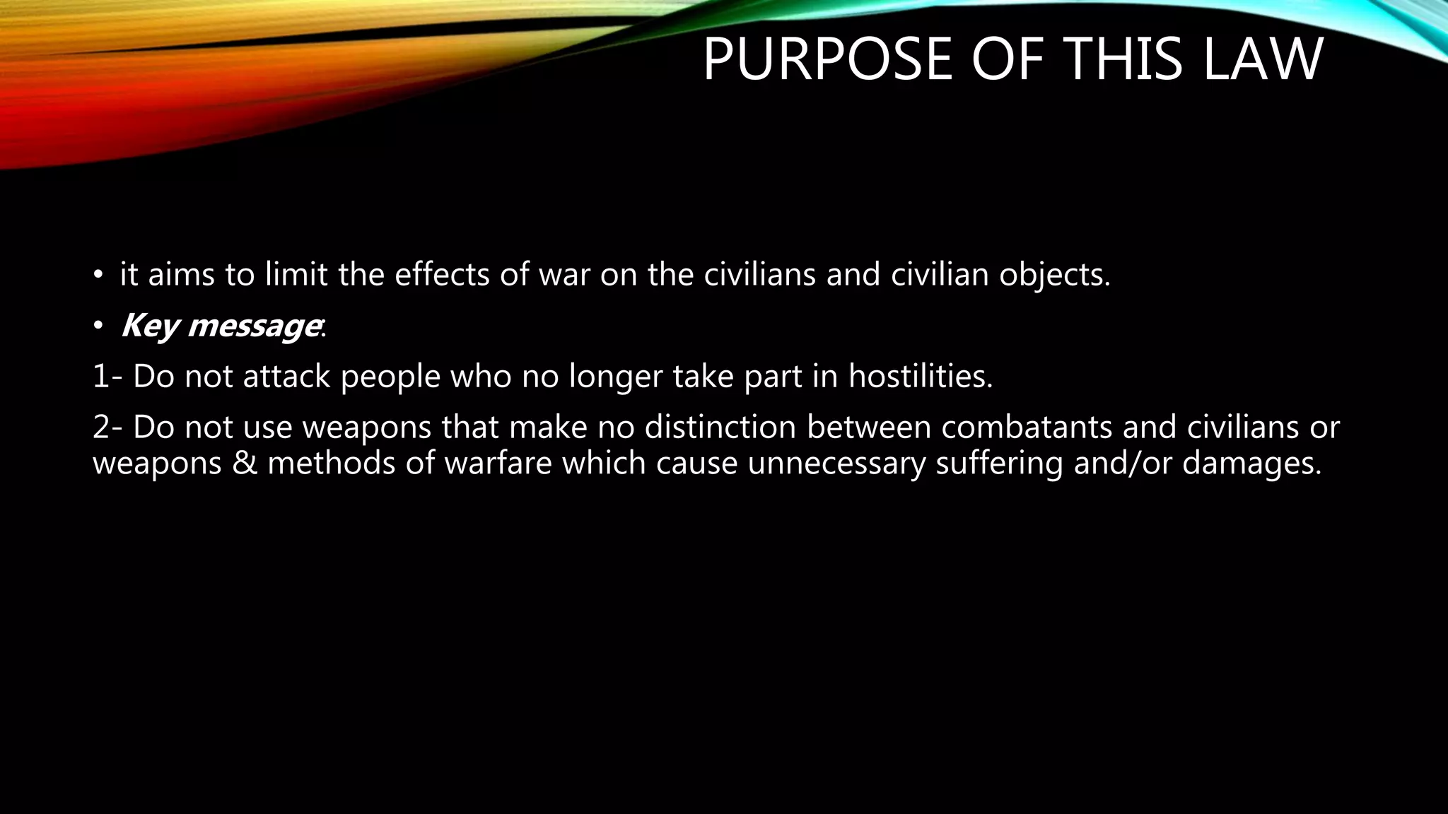 Law of Armed Conflicts | PPTX